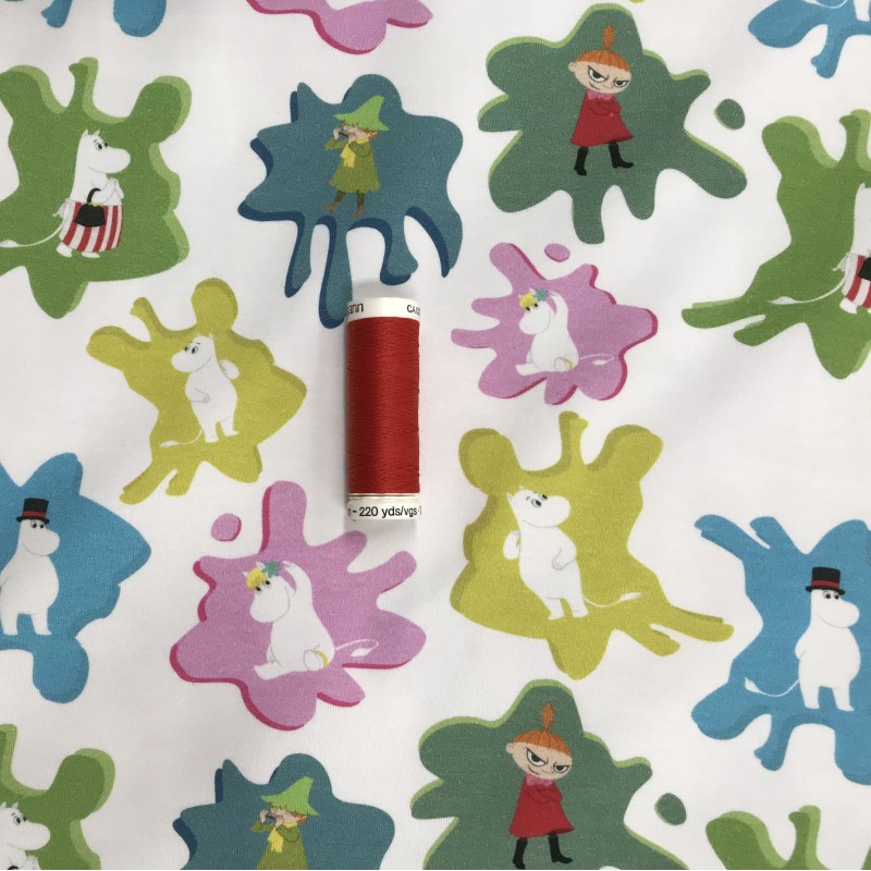 Mumin i färgklickar